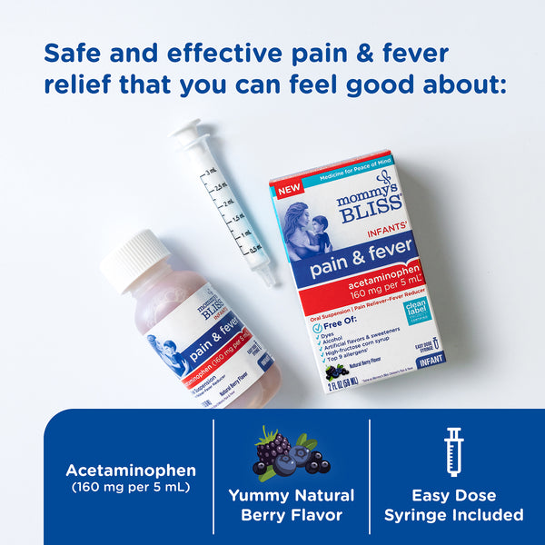 Infant Acetaminophen Pain & Fever Reducer 2oz- Mommy's Bliss