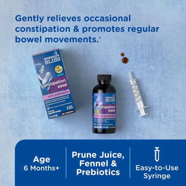 Baby Constipation Ease with Prebiotics – Mommy's Bliss