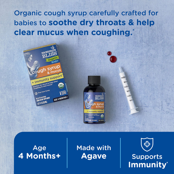 Organic Baby Cough Syrup + Immunity Support – Mommy's Bliss