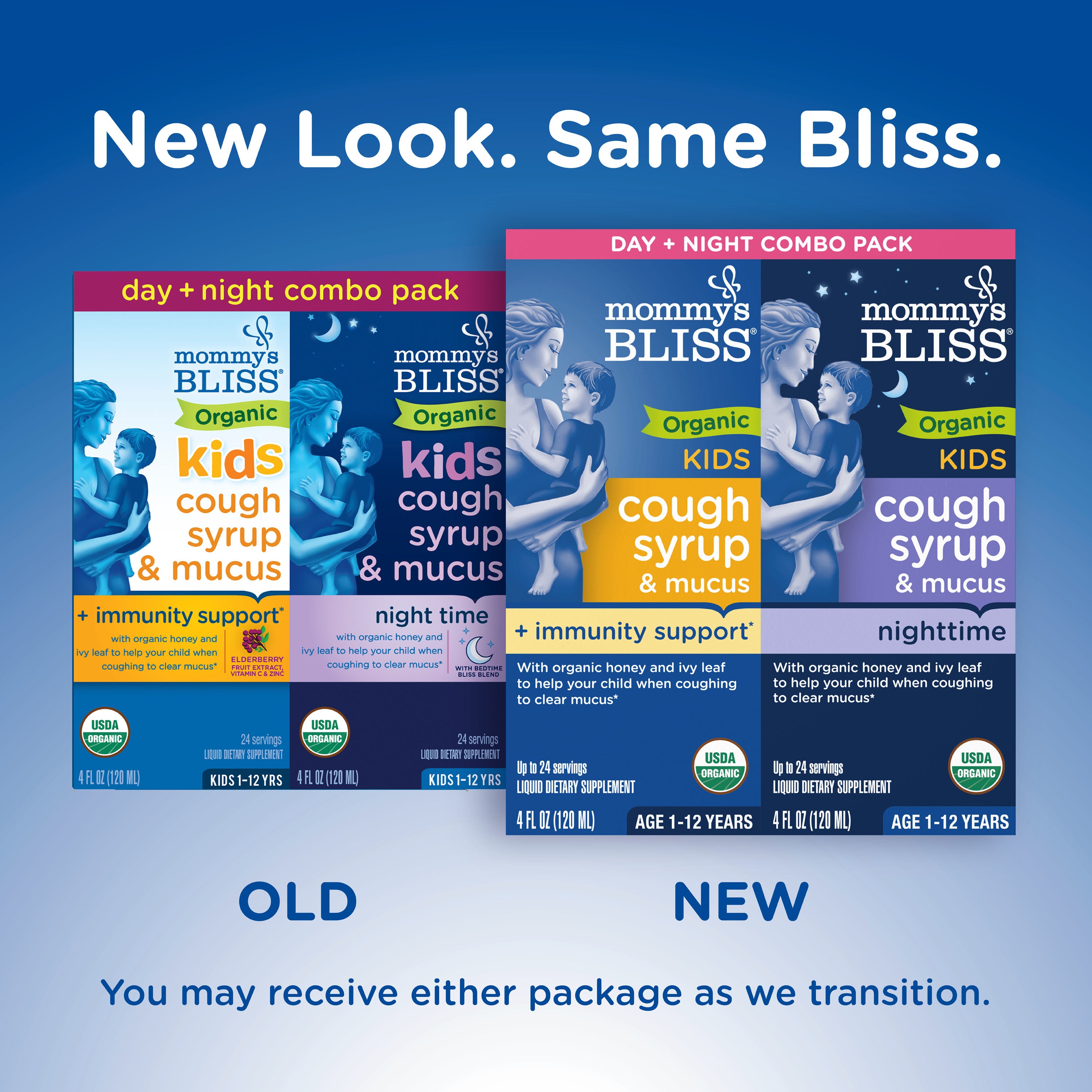 Organic Kids Cough Syrup & Mucus Day & Night – Mommy's Bliss