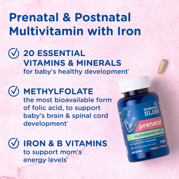 Prenatal Multivitamin + Iron – Mommy's Bliss
