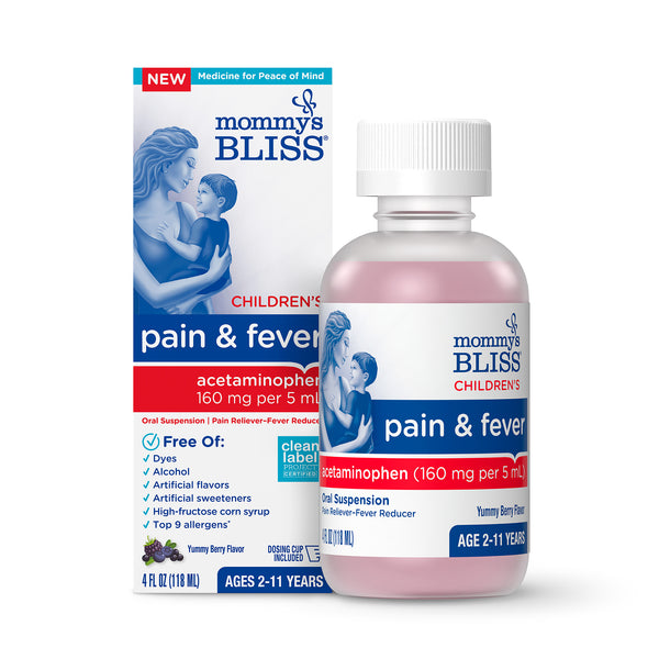 Children's Acetaminophen: Fever Reducer 4oz - Mommy's Bliss